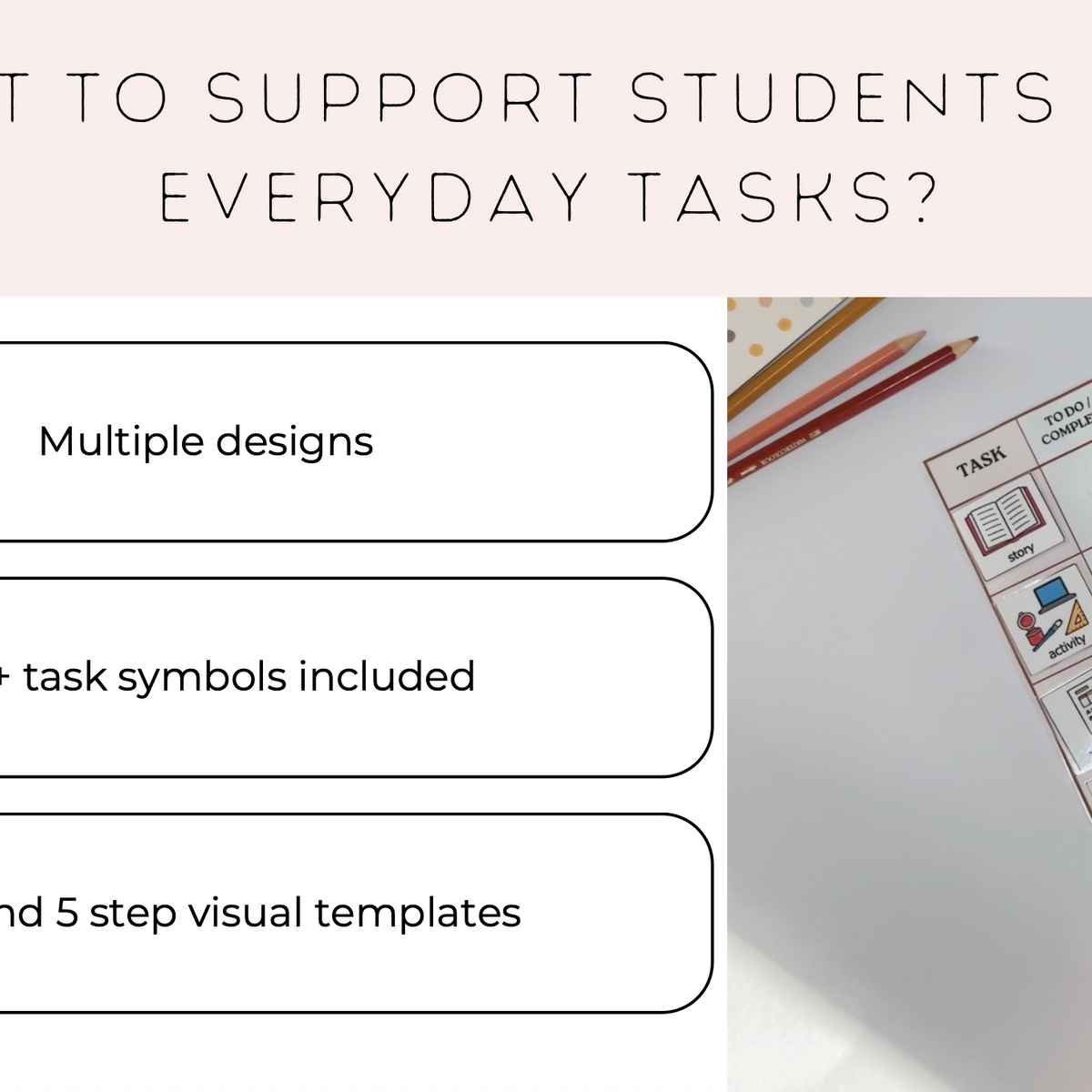 Visual Schedule Bundle | First-Then, Task Completion Cards & Daily Rou ...