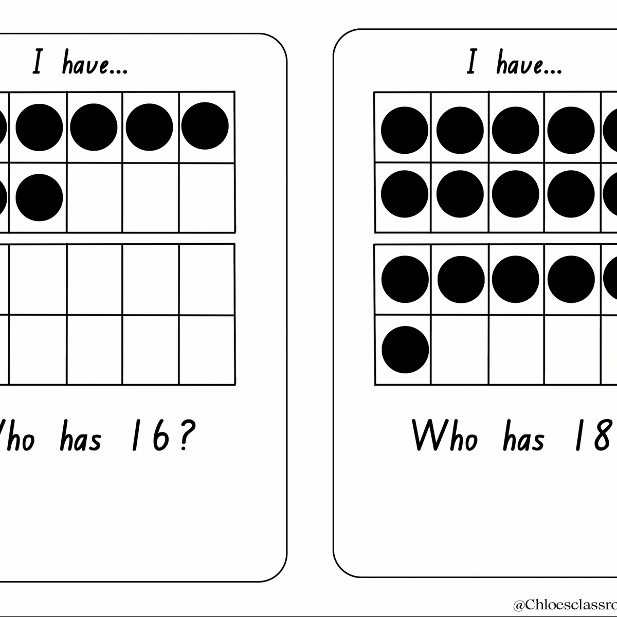 I have, who has? Math number game – SHAREIFY