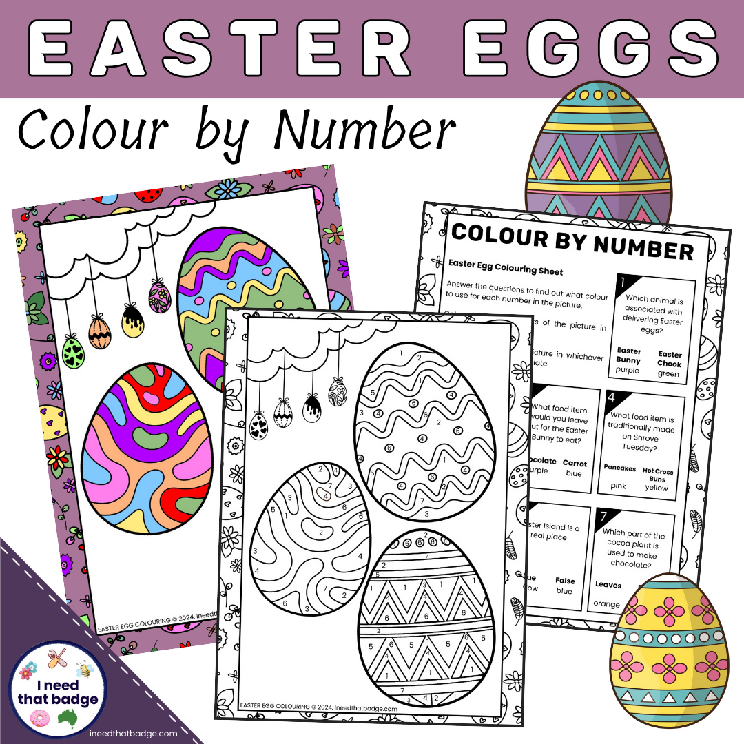 Easter Egg Colour By Number Worksheet – SHAREIFY